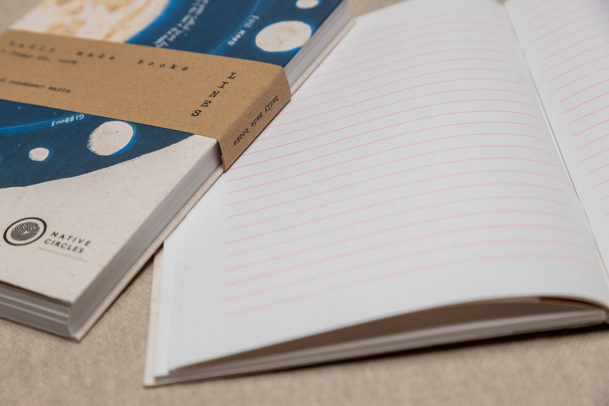 Lunar Phases Lined Notebook – Native Circles Art